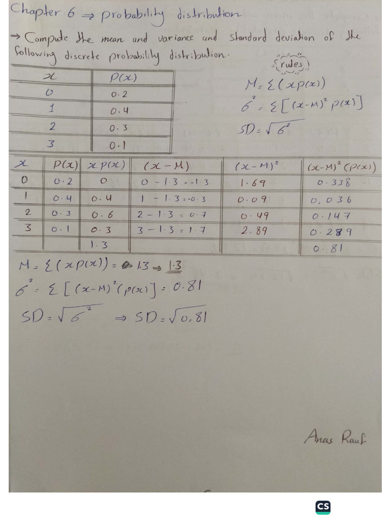 Statistics - Chapter 6 | PDF