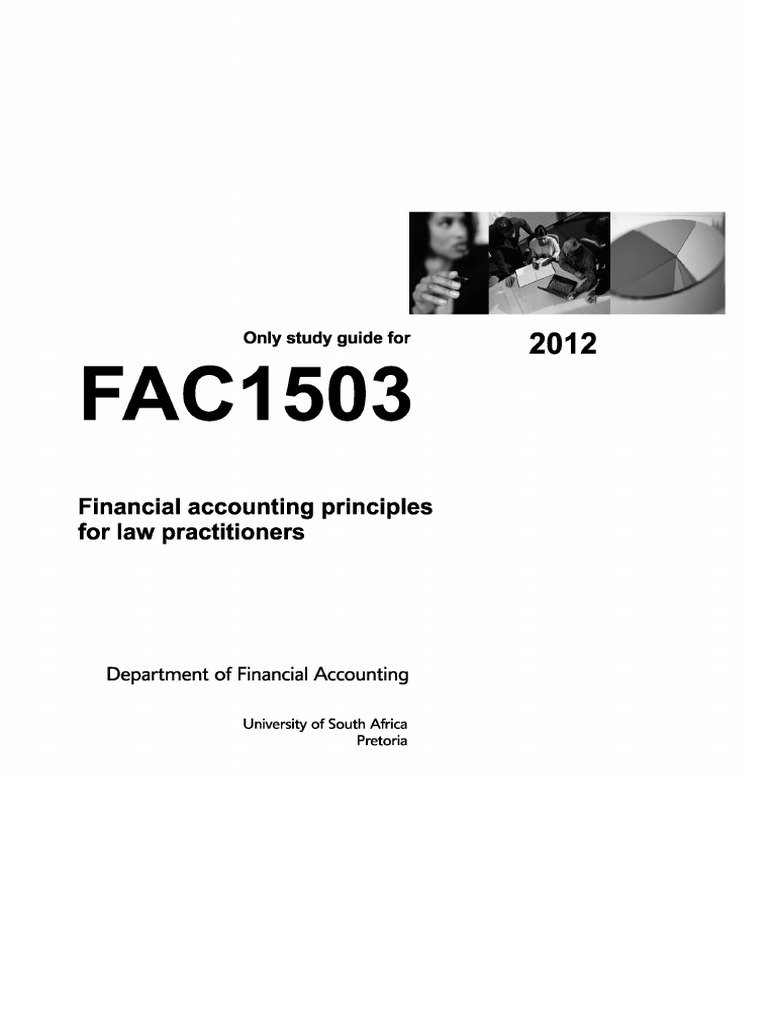 Fac1503 Study Guide 2013 | PDF | Financial Statement | Accounting
