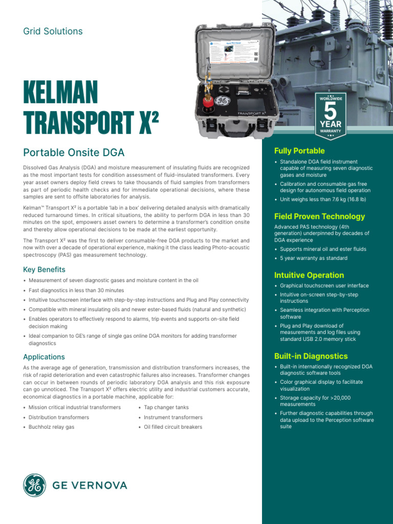 Kelman Transport X2 DGA Brochure EN 33118 202401 LTR R004 HR | PDF | Transformer