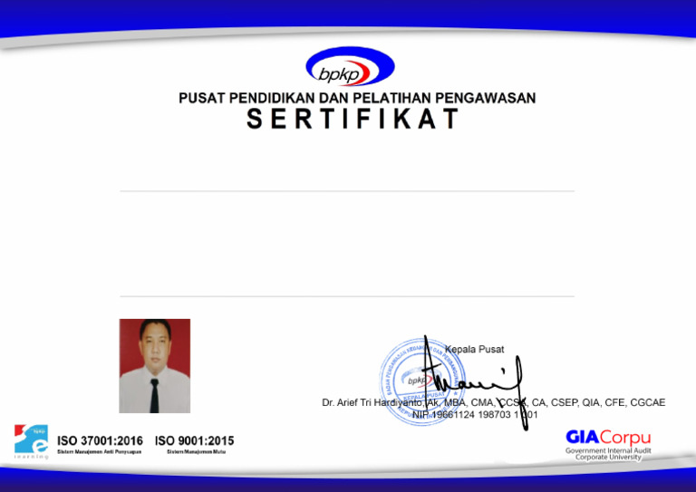 Sertifikat E Learning | PDF