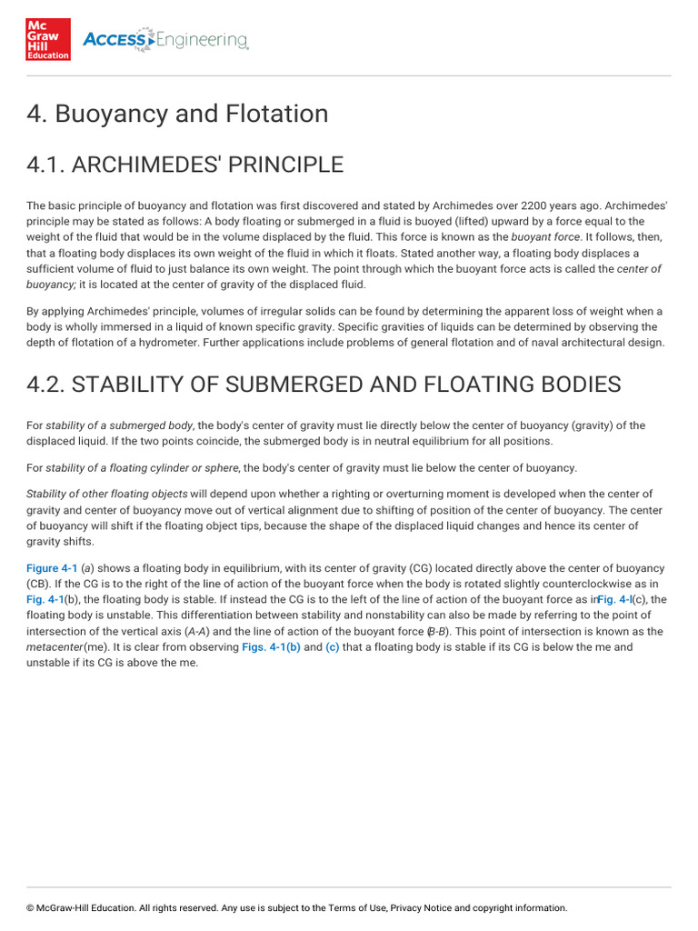 buoyancy-and-flotation | PDF | Buoyancy | Mechanics