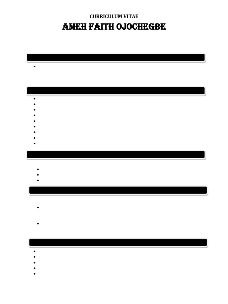 Ameh Faith Cv | PDF