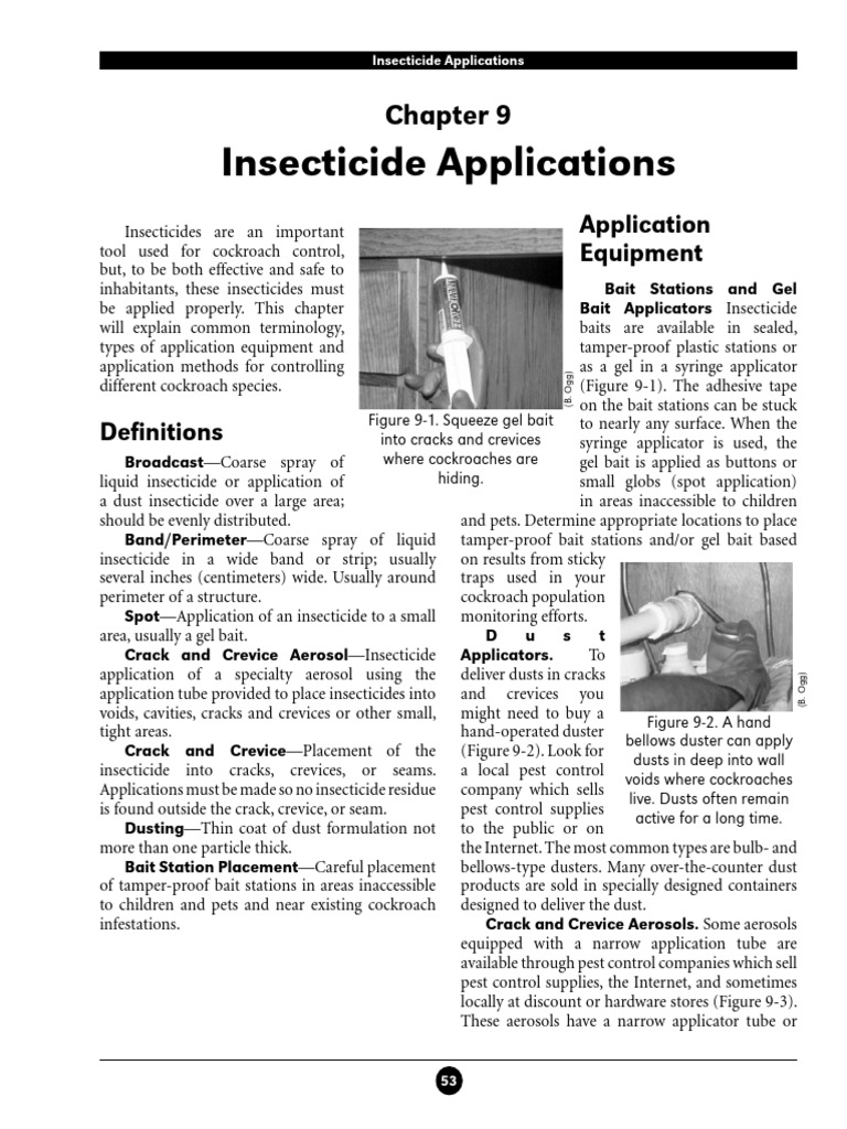 Cockroach Manual | PDF | Pest Control | Insecticide