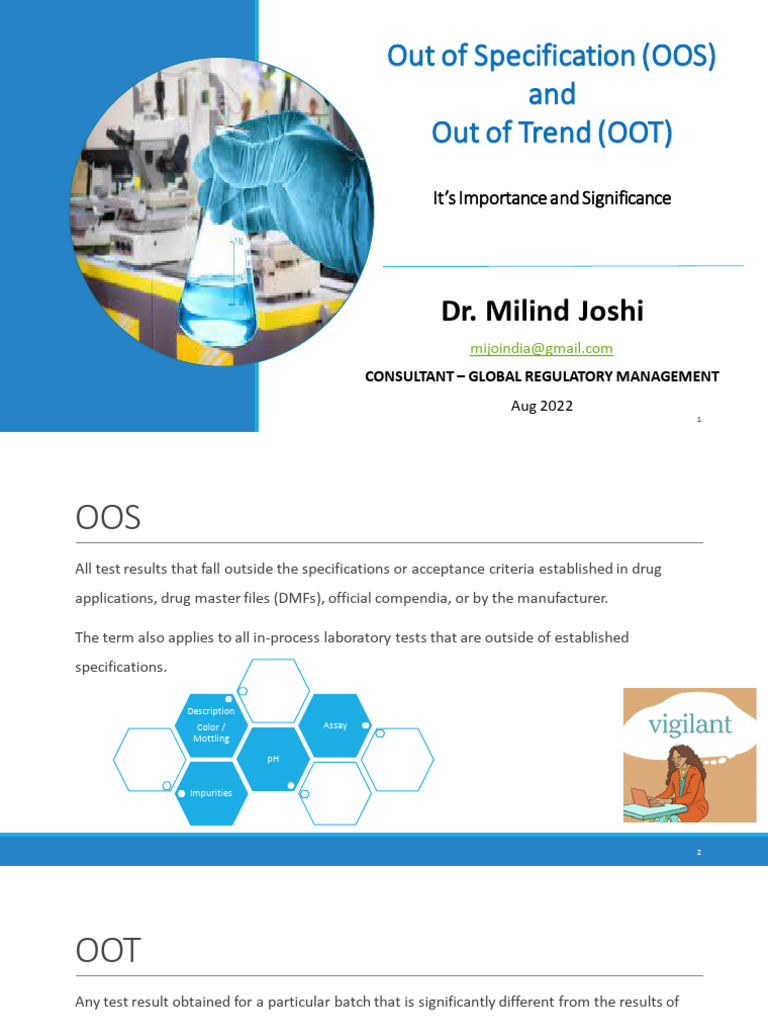 OOS OOT - Its Importance and Significant | PDF | Sampling (Statistics) | Outlier