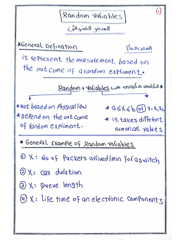 Random Variables | PDF