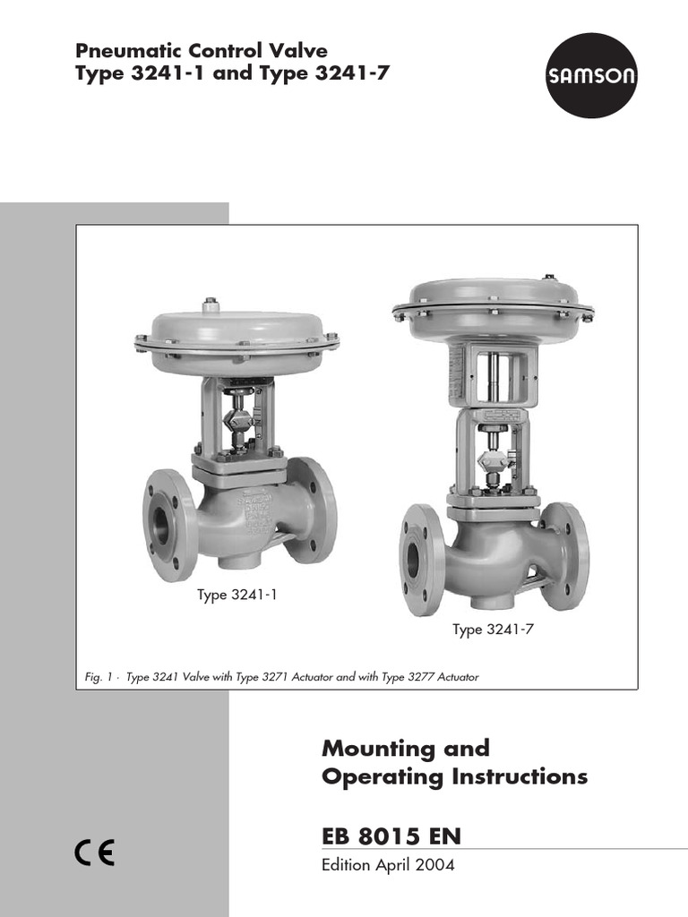 3241_7 IOM english (e80150en) | PDF | Valve | Electrical Connector
