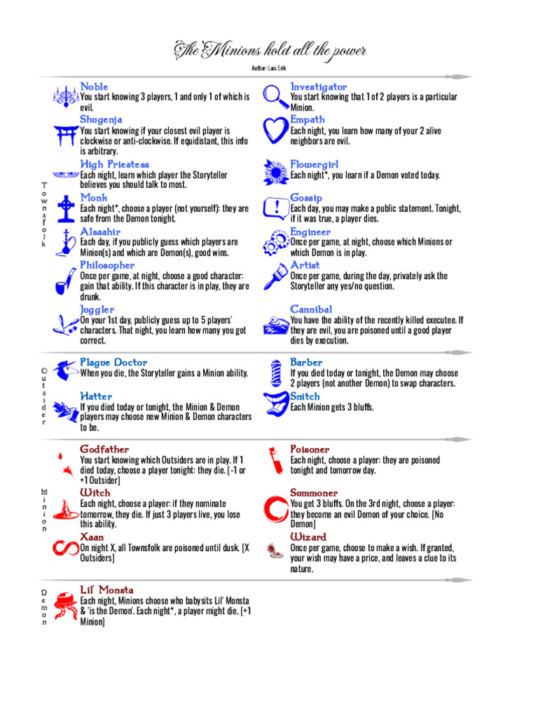 Minion Powers and Roles Explained | PDF