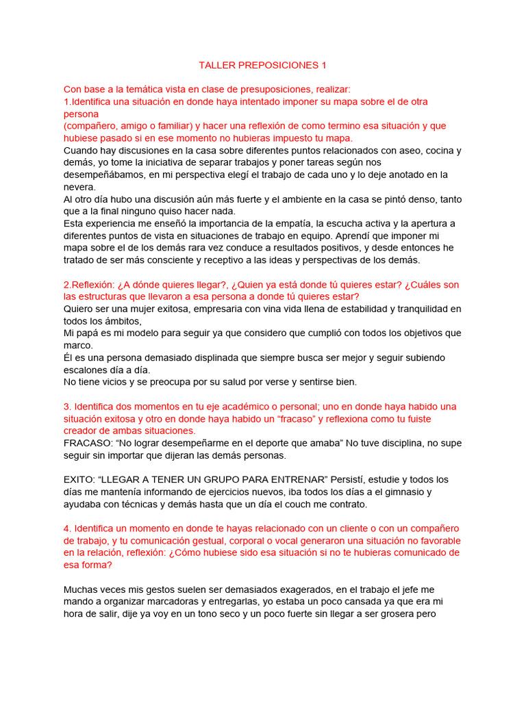 Preposiciones 1 | PDF