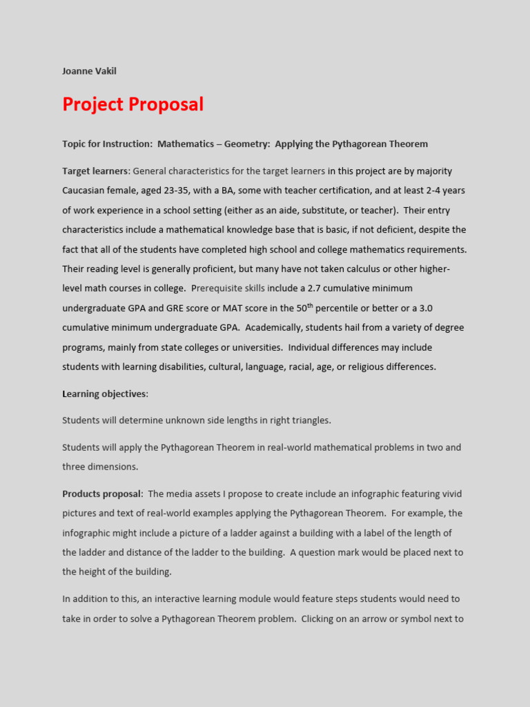 Project-Proposal-Designing-Multimedia-for-Instruction-1qmp5ft | PDF ...