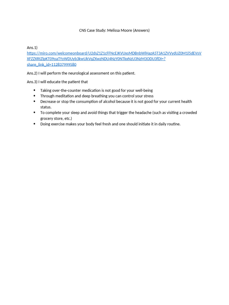 CNS Case Study | PDF