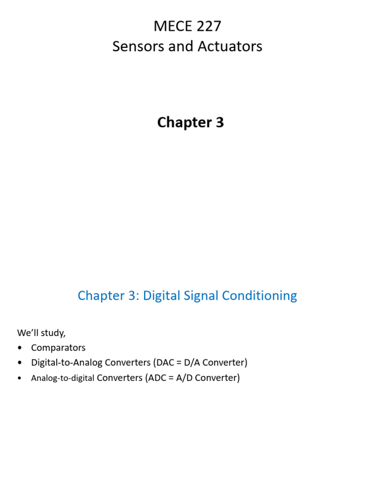 Chapter 3. Digital Signal Conditioning | PDF | Digital To Analog ...