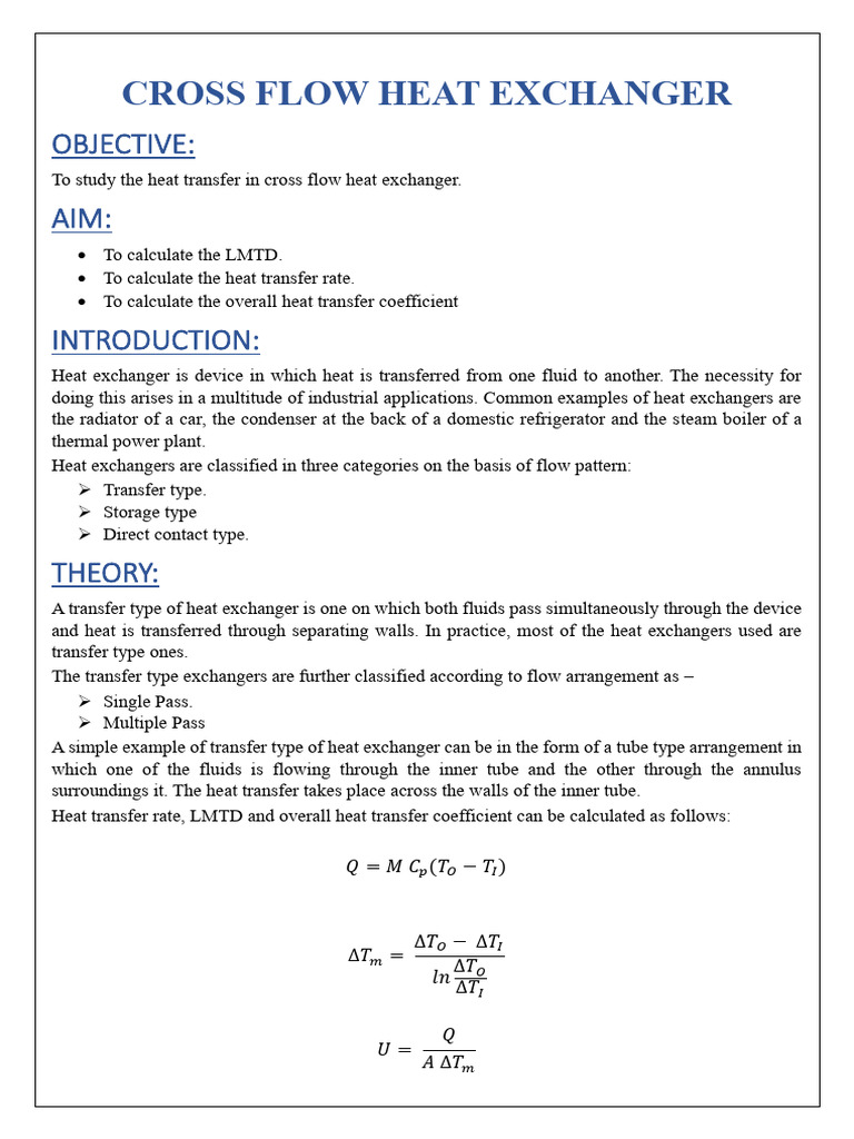 Heat Exchanger | PDF | Heat Exchanger | Heat Transfer
