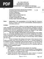 Punjab DA Rates Table 2025 | PDF