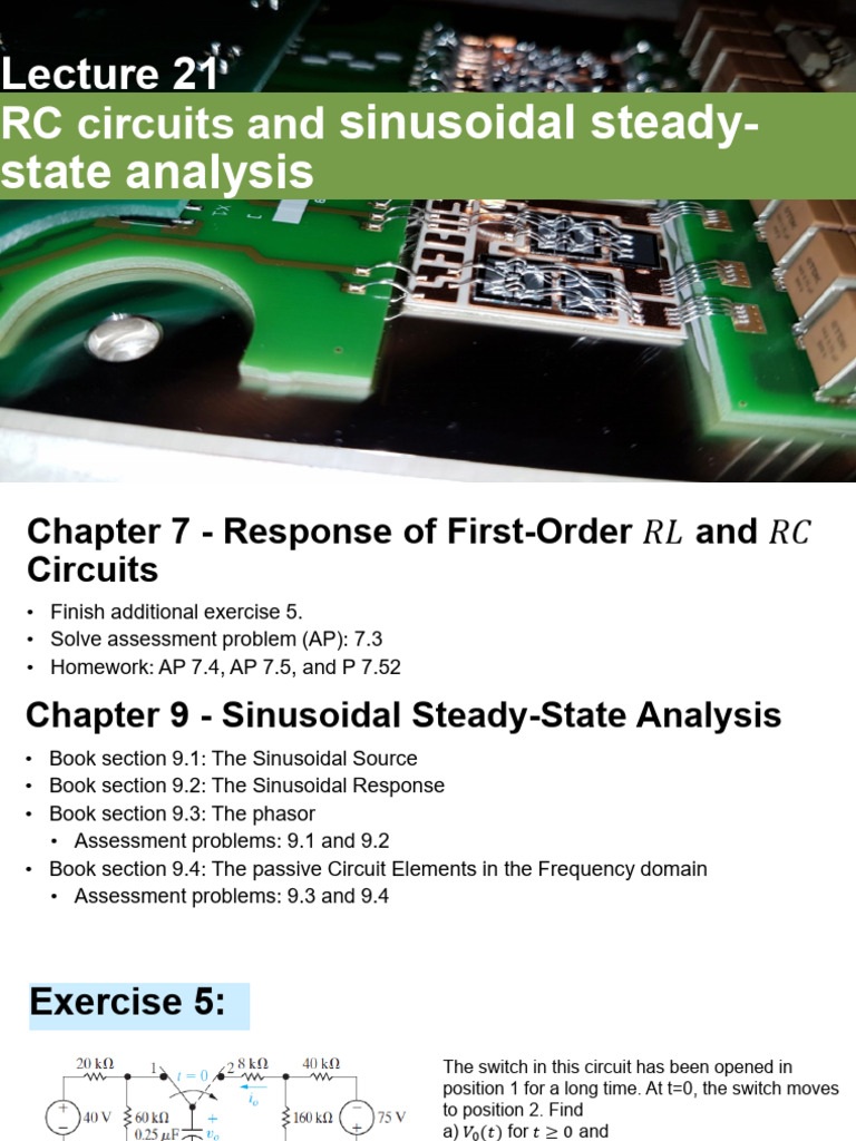 ELTR1 Lecture21 2024 | PDF | Root Mean Square | Phase (Waves)