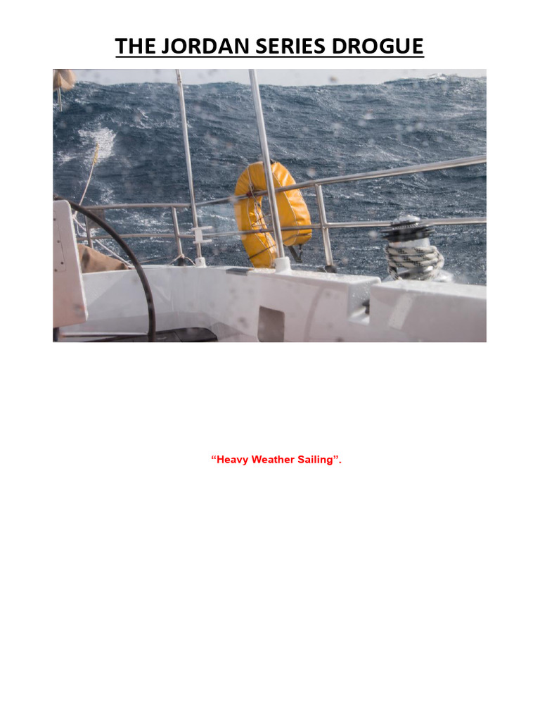 JORDAN SERIES DROGUE Best Practices 2.0 | PDF | Anchor | Watercraft