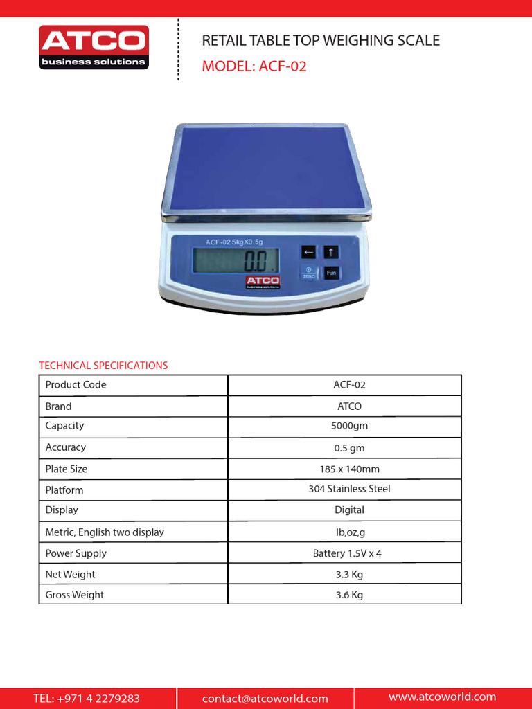 210-retail-table-top-weighing-scale | PDF | Manufactured Goods | Motor Vehicle