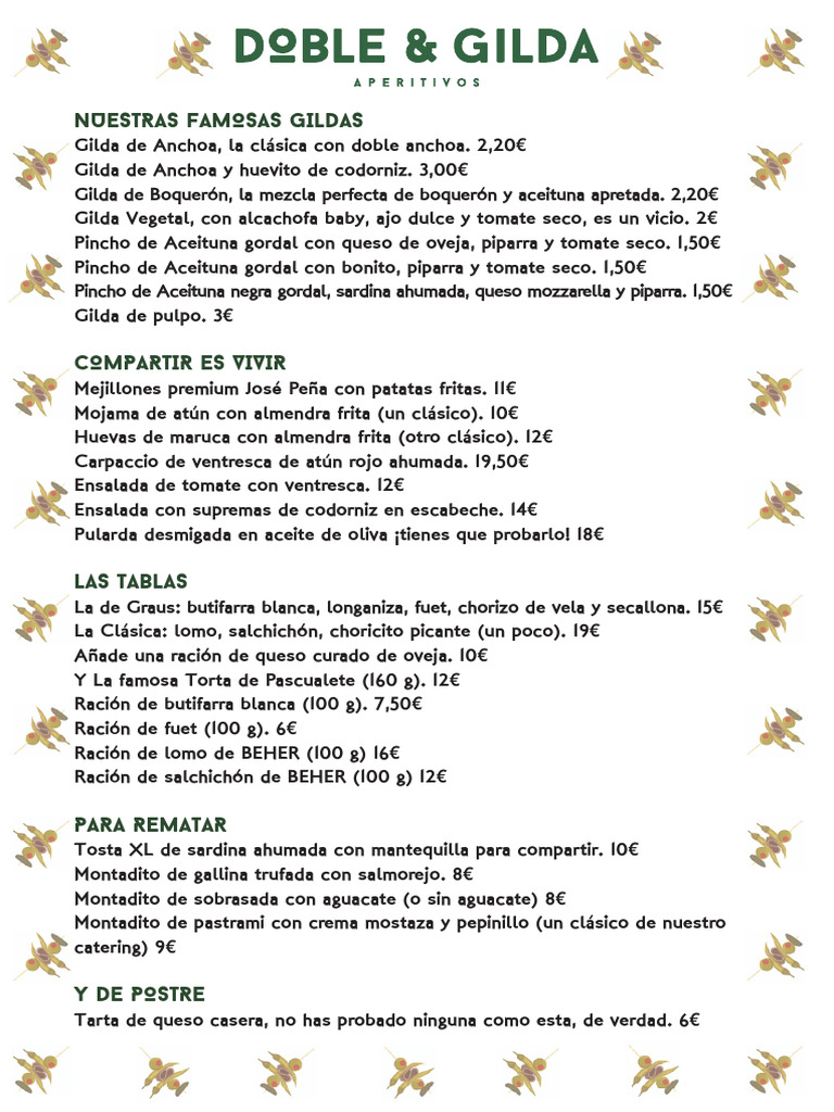 Carta A5 Doble Gilda 1 | PDF