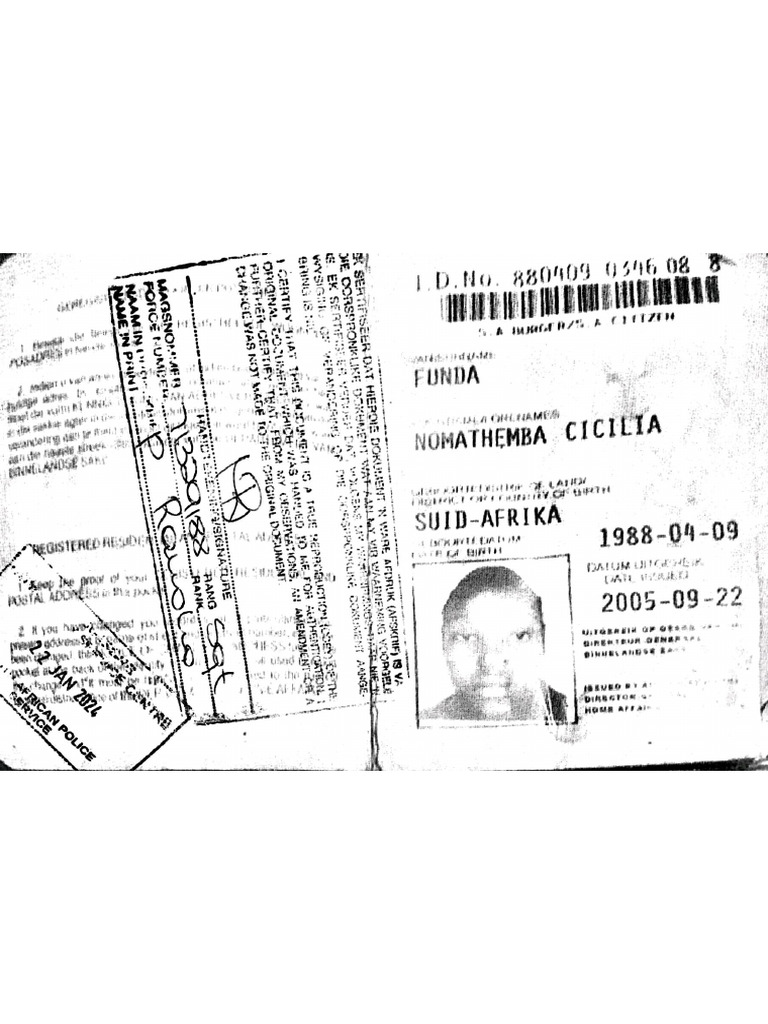 Thembi's ID | PDF