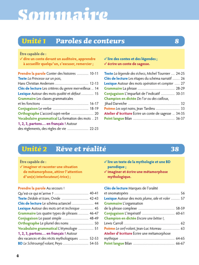 Vivre le français en 6ème : Guide complet | PDF | Langue française ...