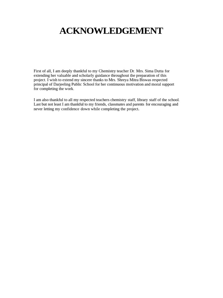 Acknowledgement | PDF