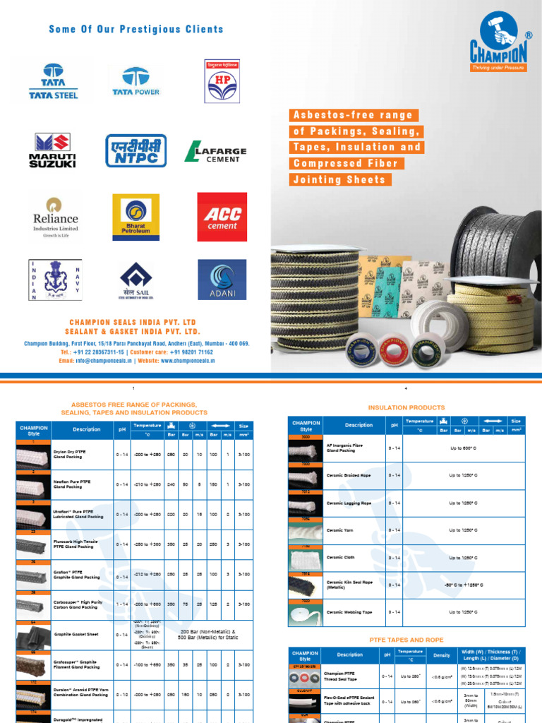 05 Champion Brochure Ver 2 | PDF | Rope | Materials