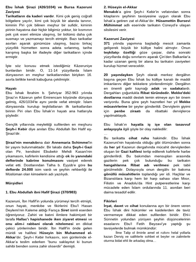 Ebu İshak Şirazi | PDF