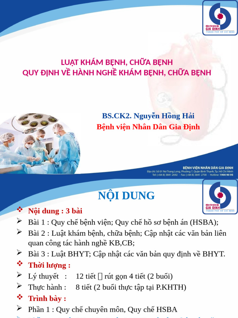 Final 2 2023 NDGD Luat KCB Hanh Nghe KCB | PDF