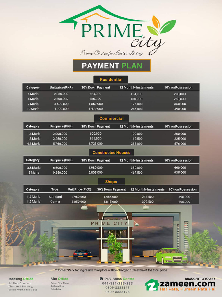 Prime City Payment Plan | PDF