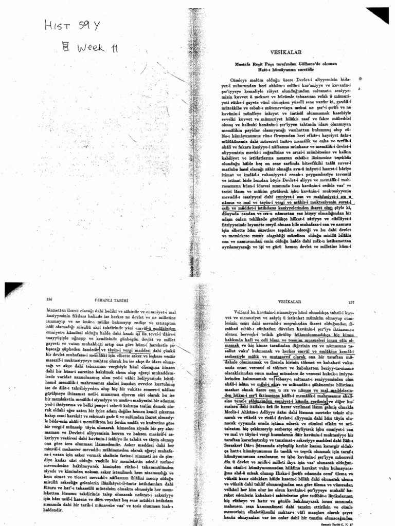 Tanzimat Edicts TUR | PDF