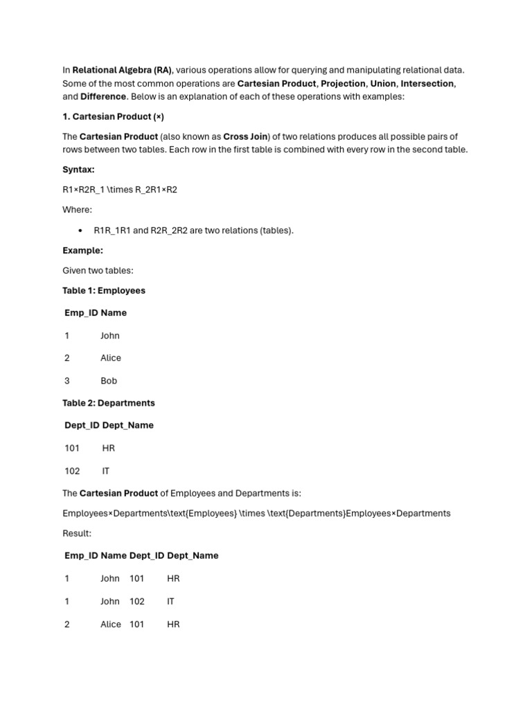 RA Queries | PDF | Information Retrieval | Computing
