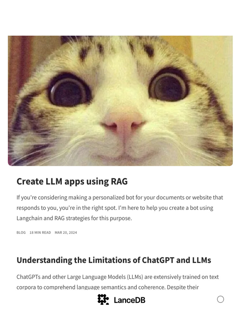 building RAG apps | PDF | Information Retrieval | Databases building RAG apps | PDF | Information Retrieval | Databases