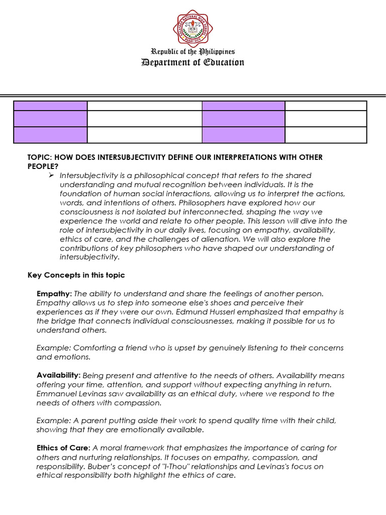 Philo Module 2 Pdf Empathy Social Alienation