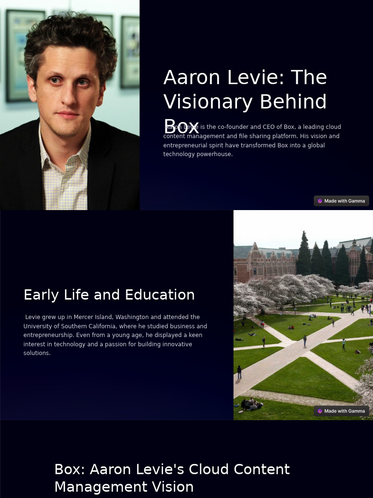 Aaron Levie the Visionary Behind Box | PDF | Philanthropy ...
