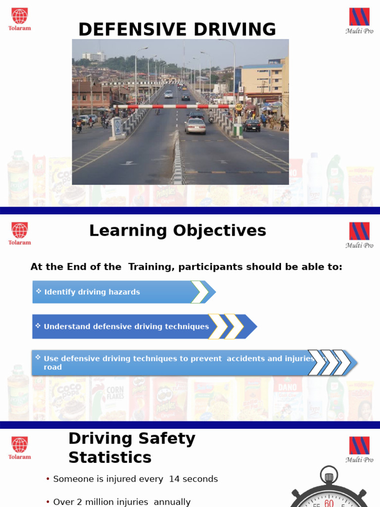 Defensive Driving Training For VSRs TSRs New | PDF | Traffic Collision ...