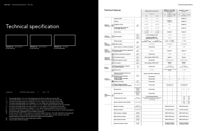 Atlas Plan Technical Specifications v4 | PDF | Materials | Physical Sciences