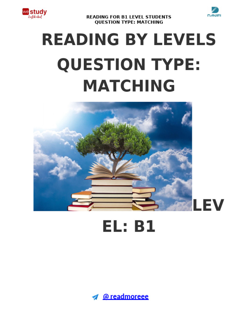 READING BY LEVELS matching | PDF | Map | Workweek And Weekend