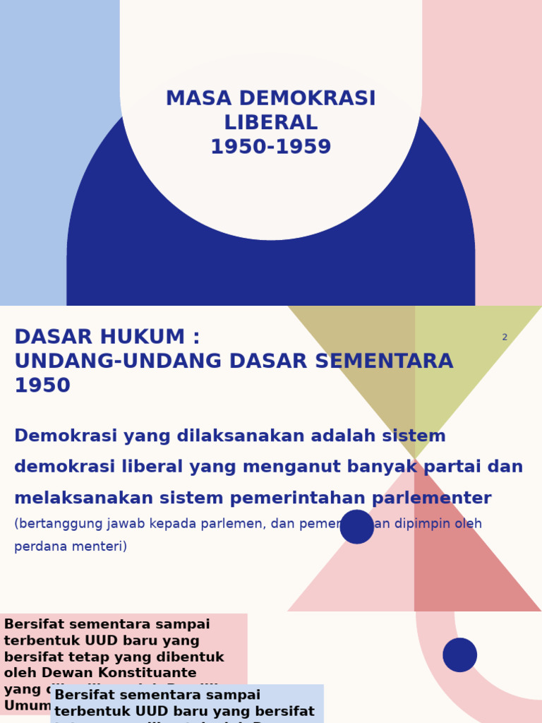 Masa Demokrasi Liberal | PDF