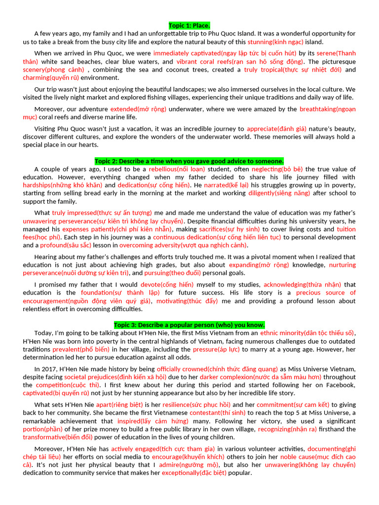 Topic 1 | PDF | Vietnam