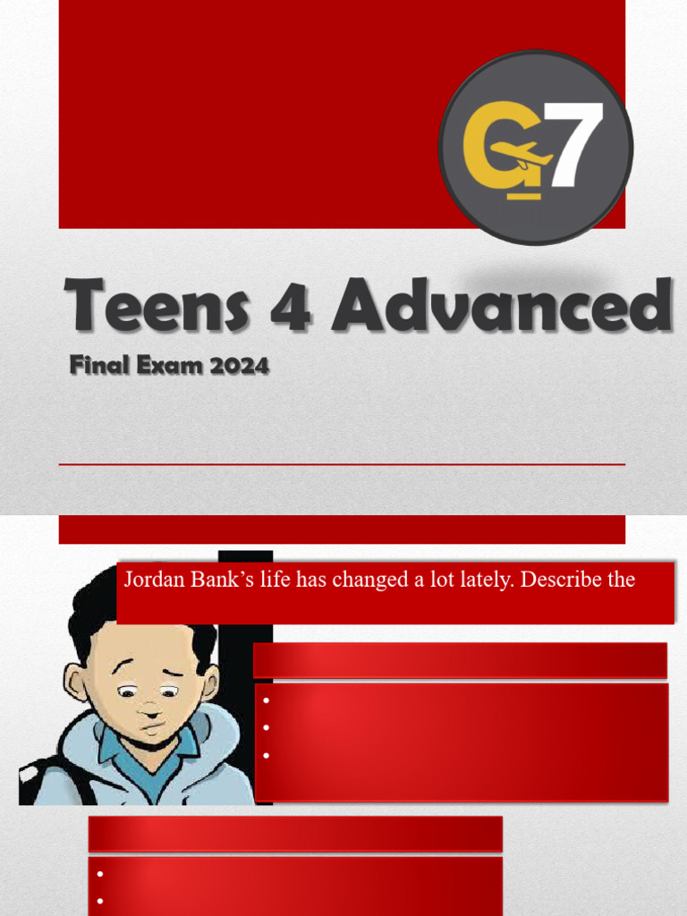 Teens 4 Advanced - Final Oral Exam | PDF