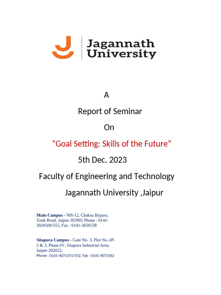 Goal setting..The skill of feature | PDF