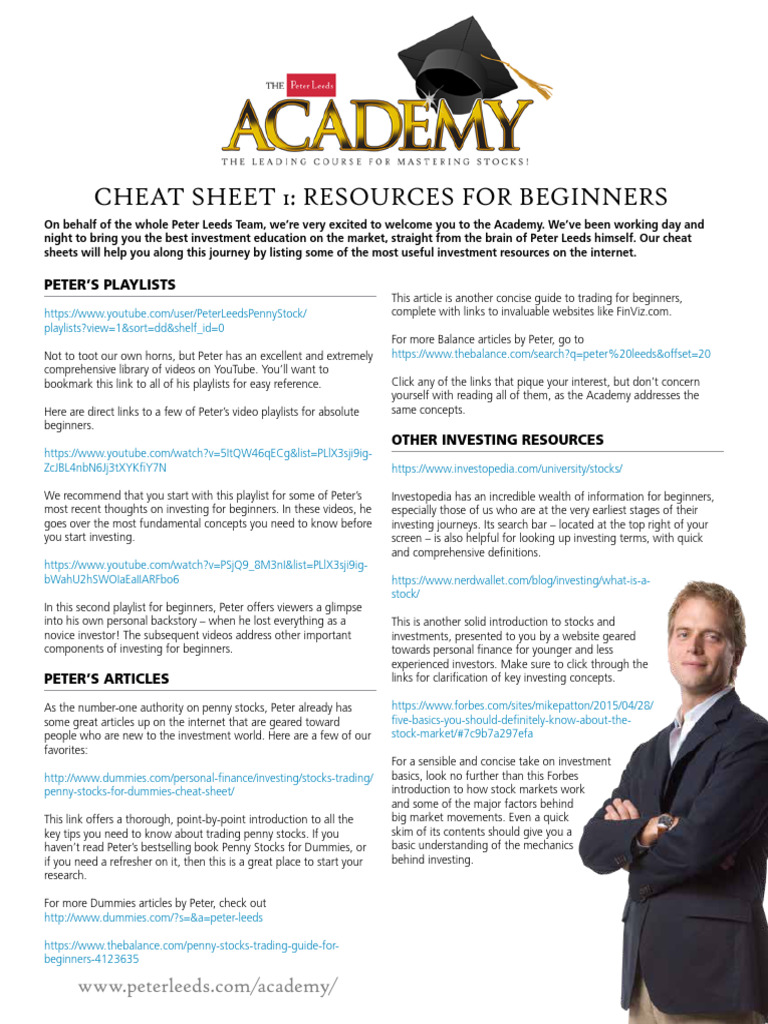 The_Cheat_Sheet_Welcome | PDF | Investing | Economies