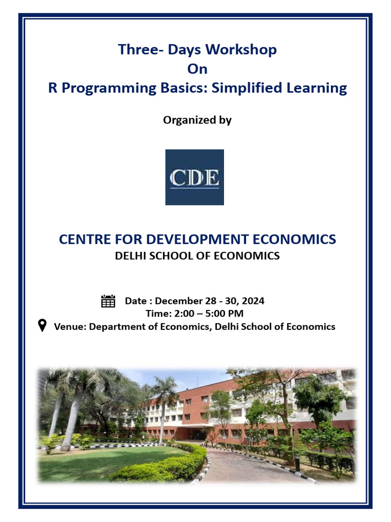 R Workshop Cde Pdf Computer Programming Data