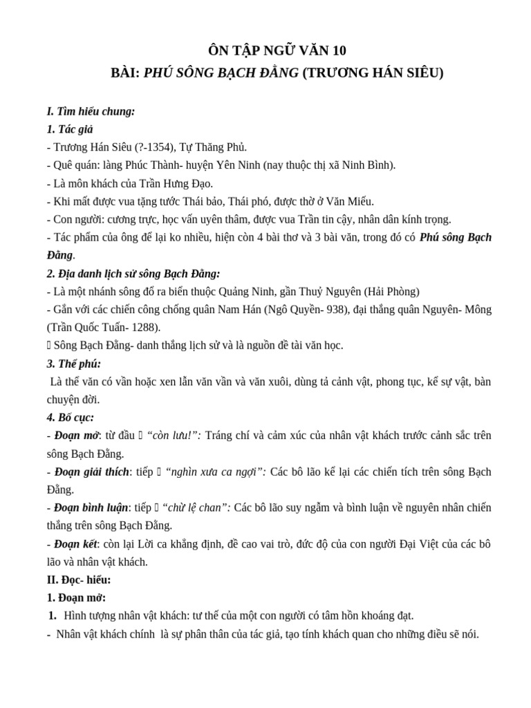 on-tap-ngu-van-10 | PDF