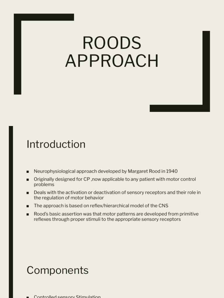 Rood's Neurophysiological Approach to Motor Control | PDF | Skeletal ...