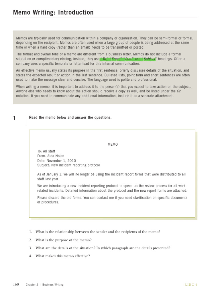 Memo Writing | PDF | Memorandum | Human Communication