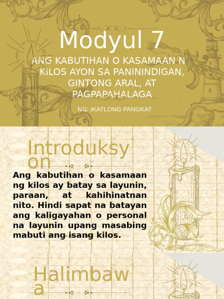 Modyul 7 ESP Grade 10 | PDF