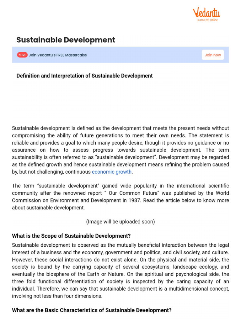 Sustainable Development | PDF
