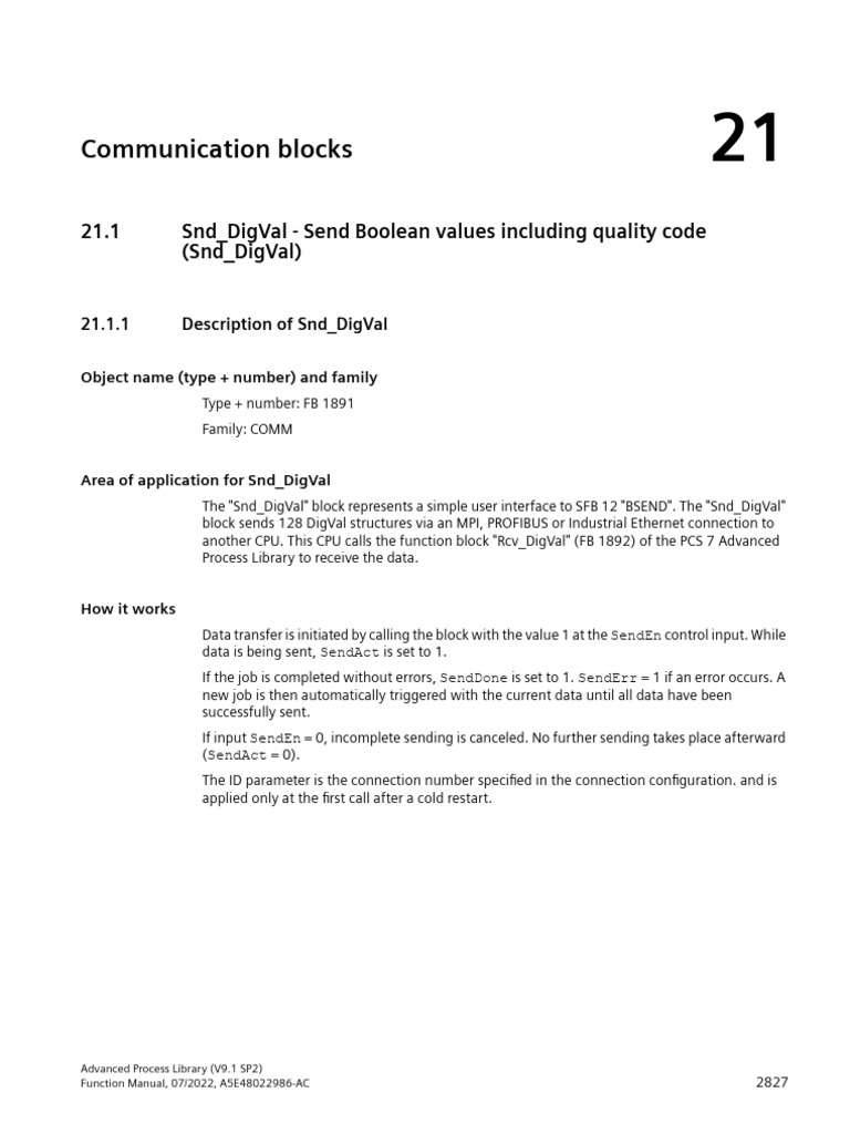 PLC Communication Block Guide | PDF | Parameter (Computer Programming) | Input/Output