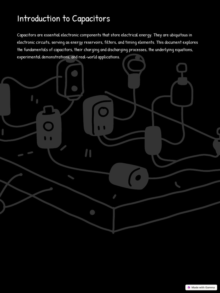 Capacitor Basics: Charging & Discharging | PDF | Capacitor | Electrical ...