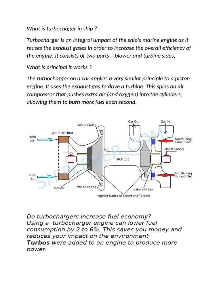 Turbocharger of Engine | PDF | Turbocharger | Engines